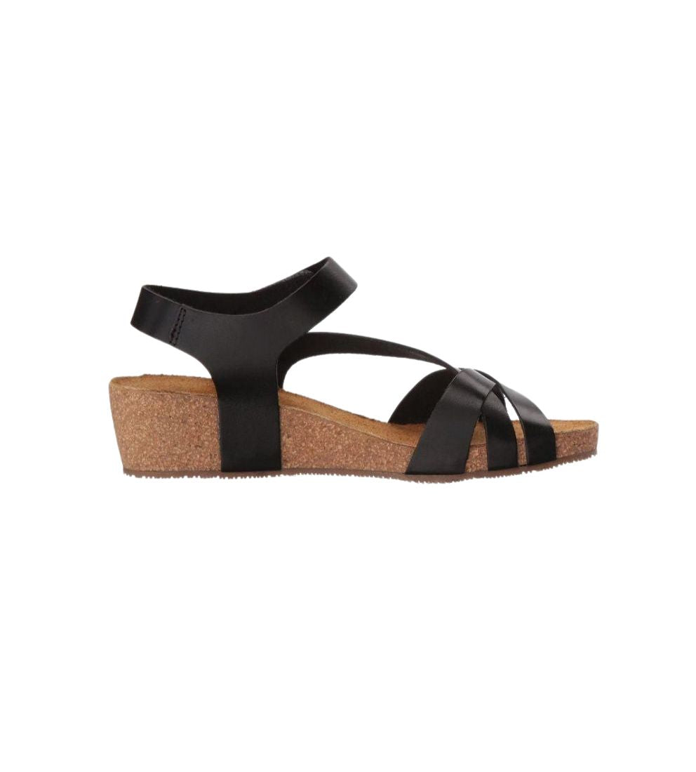 Eric Michael Havana | Women's Leather Low Wedge Sandal – Eric Michael store